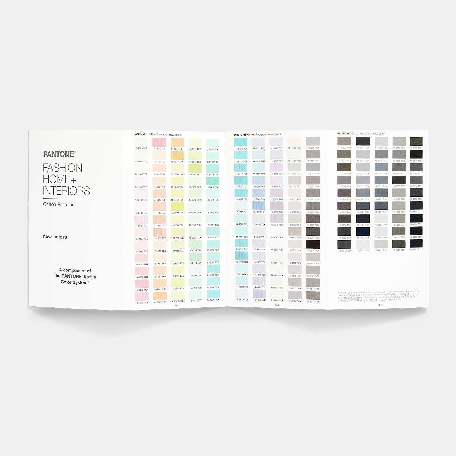 Appletizer - NEW! Pantone® for fashion and home Cotton Passport TCX ...