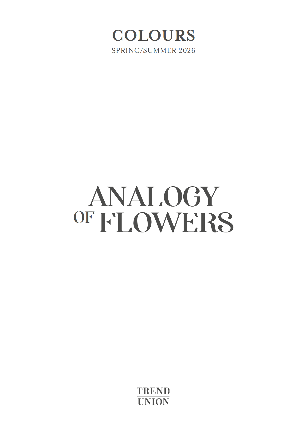 Appletizer - Trend Union Colours SS 2026| ANALOGY OF FLOWERS