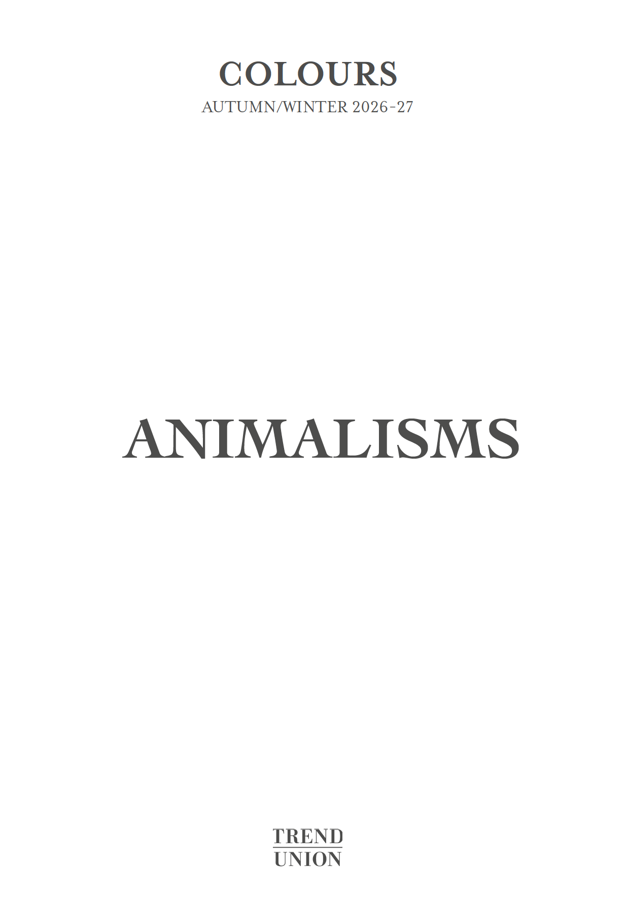 Appletizer - Trend Union Colours AW 26/27 | Animalism